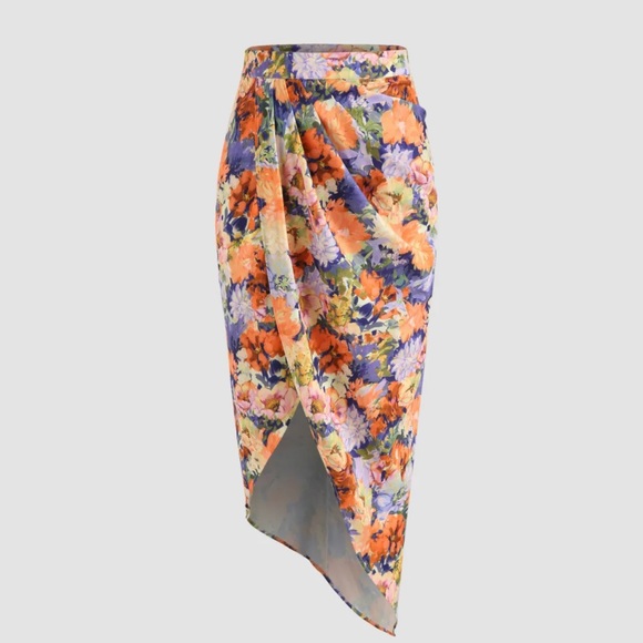 Cider | Skirts | Cider Floral Print Midi Skirt | Poshmark